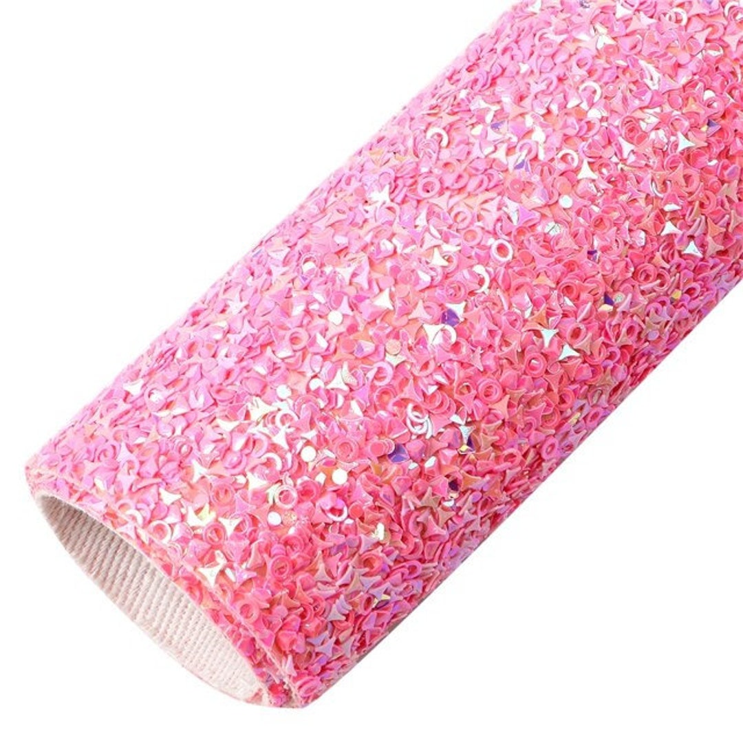 Pink Chunky Sequins Sheet - Etsy