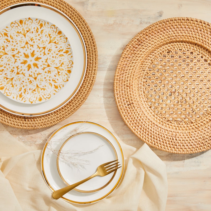 Rattan Chargers - Etsy