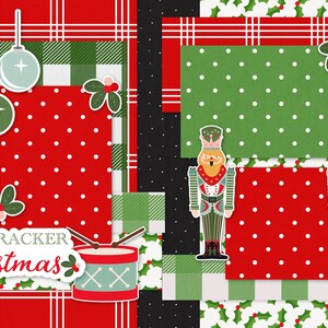 A Nutcracker Christmas Scrapbook Page Kit Holiday Scrapbooking Supplies ...