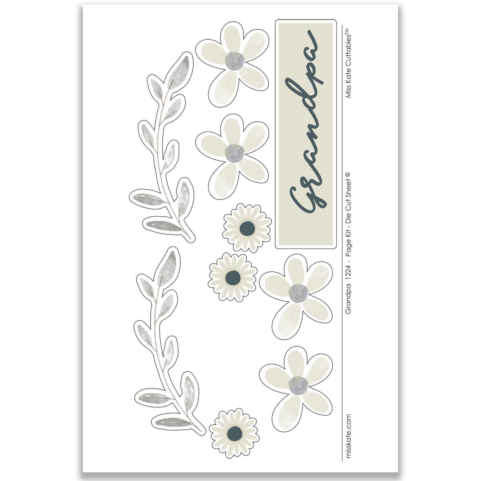 Grandpa | 12x12 Scrapbook Page Kit - Family Memory Keepsake ...