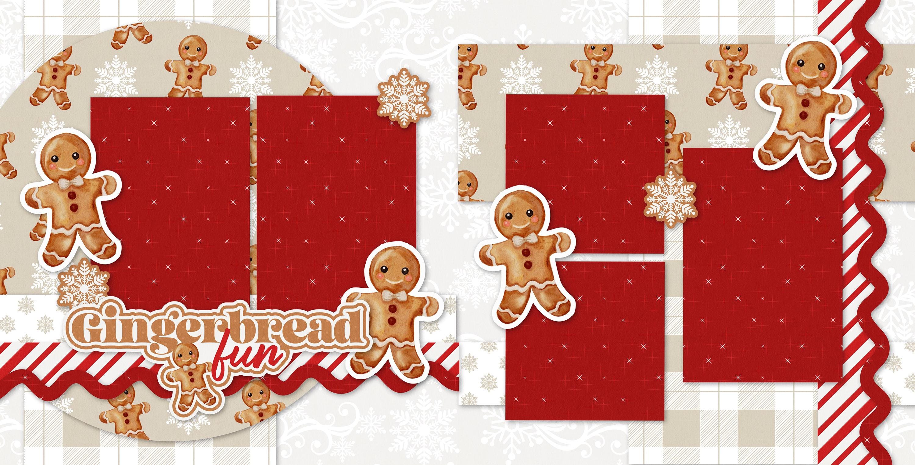 Gingerbread Fun- 12x12 Scrapbook Page Kit - Etsy