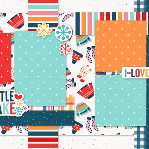 Cutest Little Snowflake - 12x12 Scrapbook Page Kit - Etsy