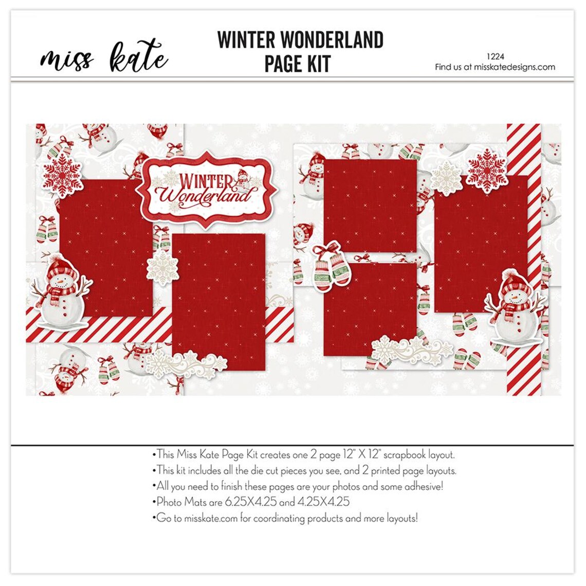 Winter Wonderland- Page Kit - Etsy