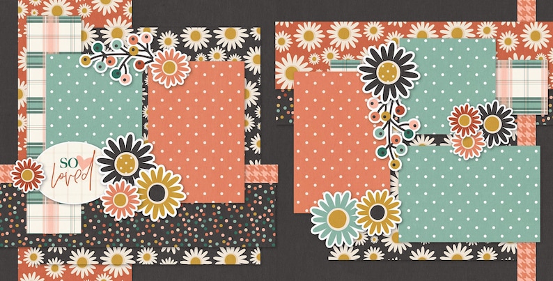 So Loved | 12x12 Scrapbook Page Kit Family Memory Keepsake Valentine ...