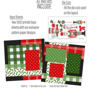 A Nutcracker Christmas Scrapbook Page Kit Holiday Scrapbooking Supplies ...