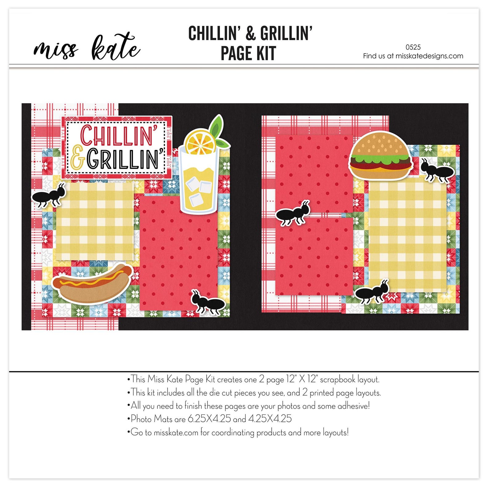 Chillin & Grillin - 12x12 Scrapbook Page Kit – Summer Layout, Barbecue ...