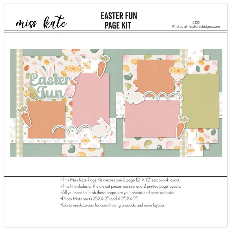 Scrapbook Easter Layouts - Etsy