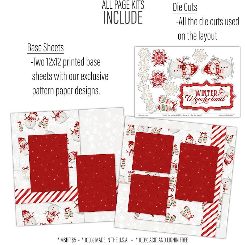 Winter Wonderland- Page Kit - Etsy