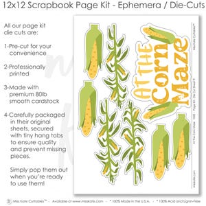 At the Corn Maze - 12x12 Scrapbook Page Kit – Fallscrapbook ...