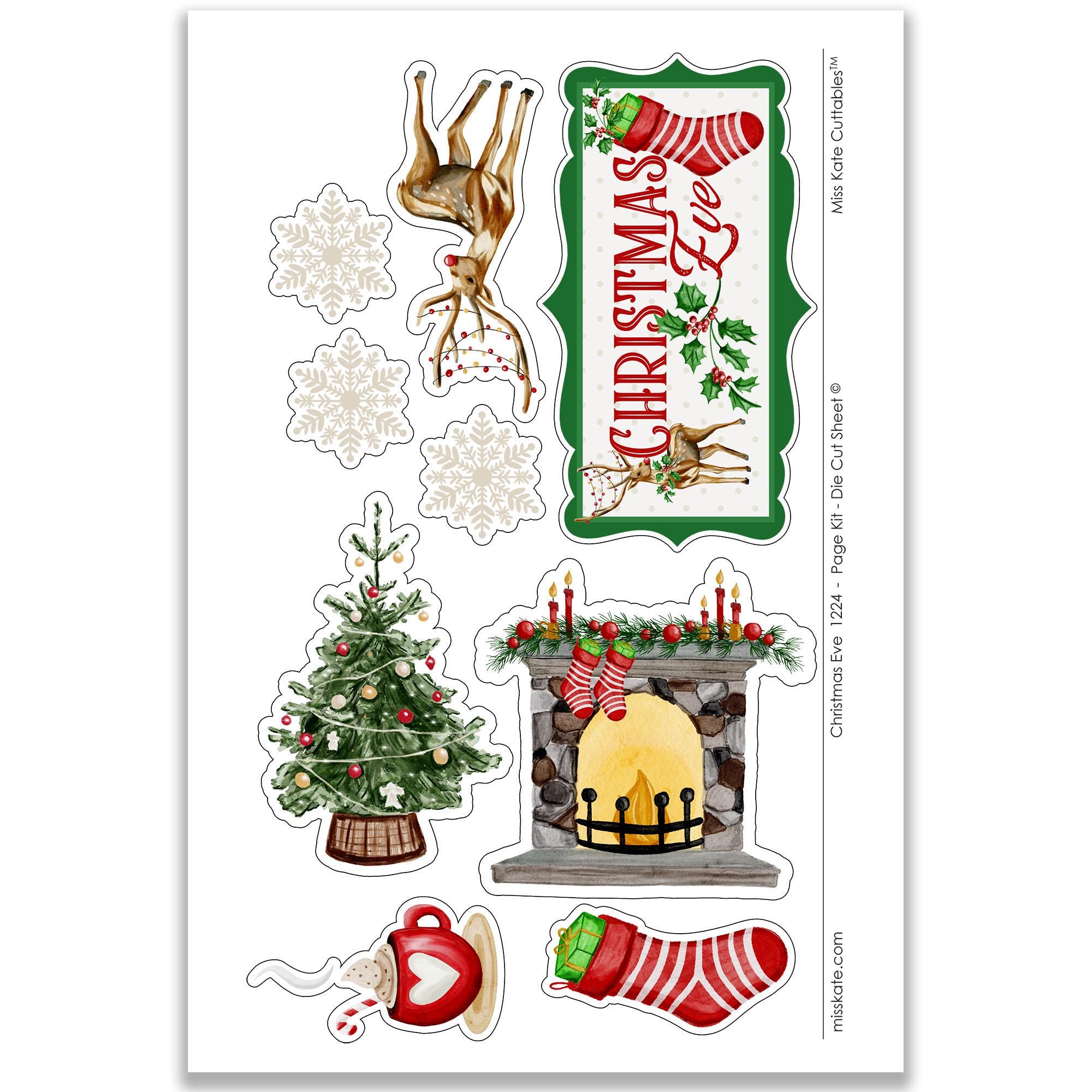 Christmas Eve Scrapbook Page Kit - 12x12 Holiday Scrapbooking, DIY ...