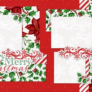 A Very Merry Christmas | 12x12 Scrapbook Page Kit Holiday Scrapbooking ...