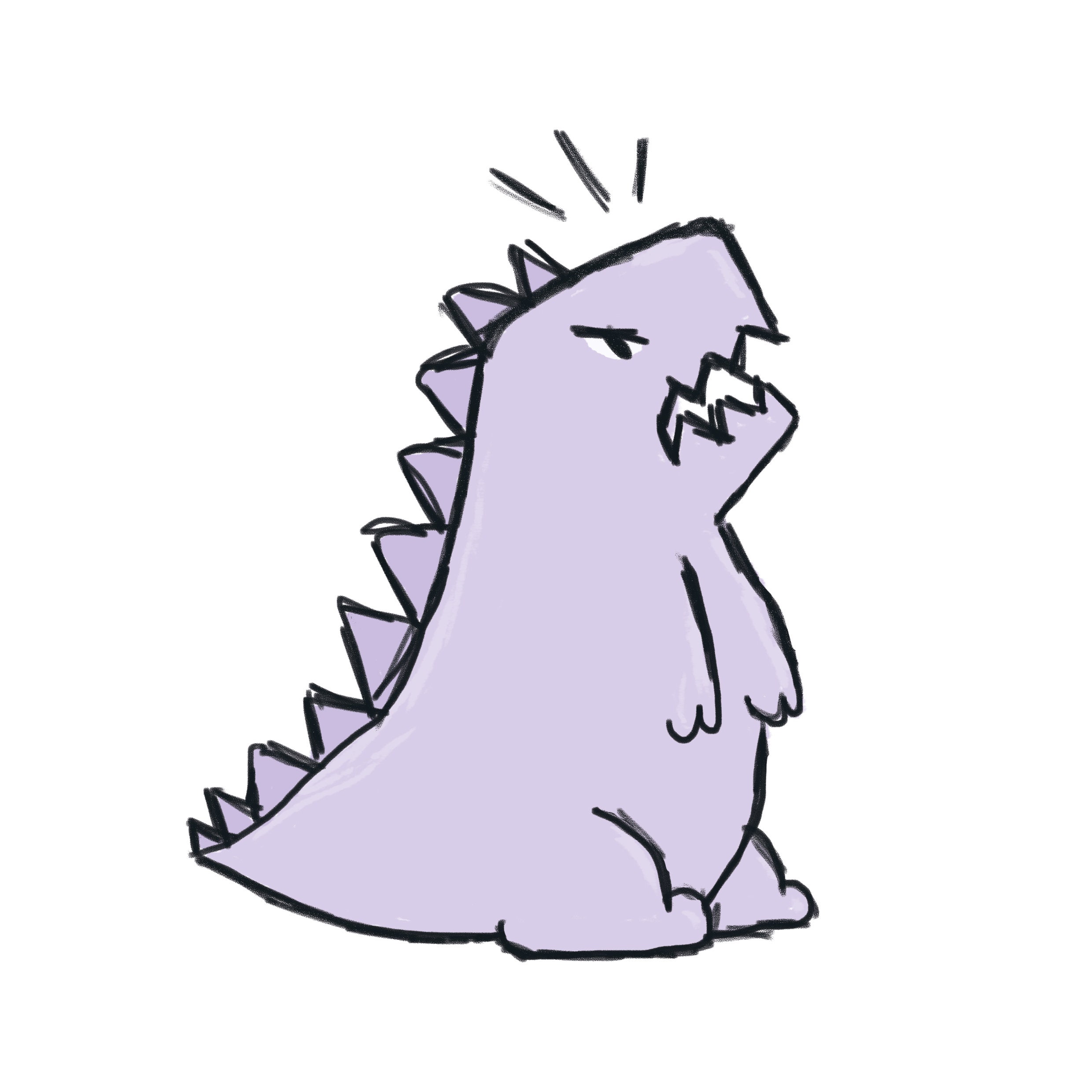 Angry Dragon Original Digital Art Print - Etsy