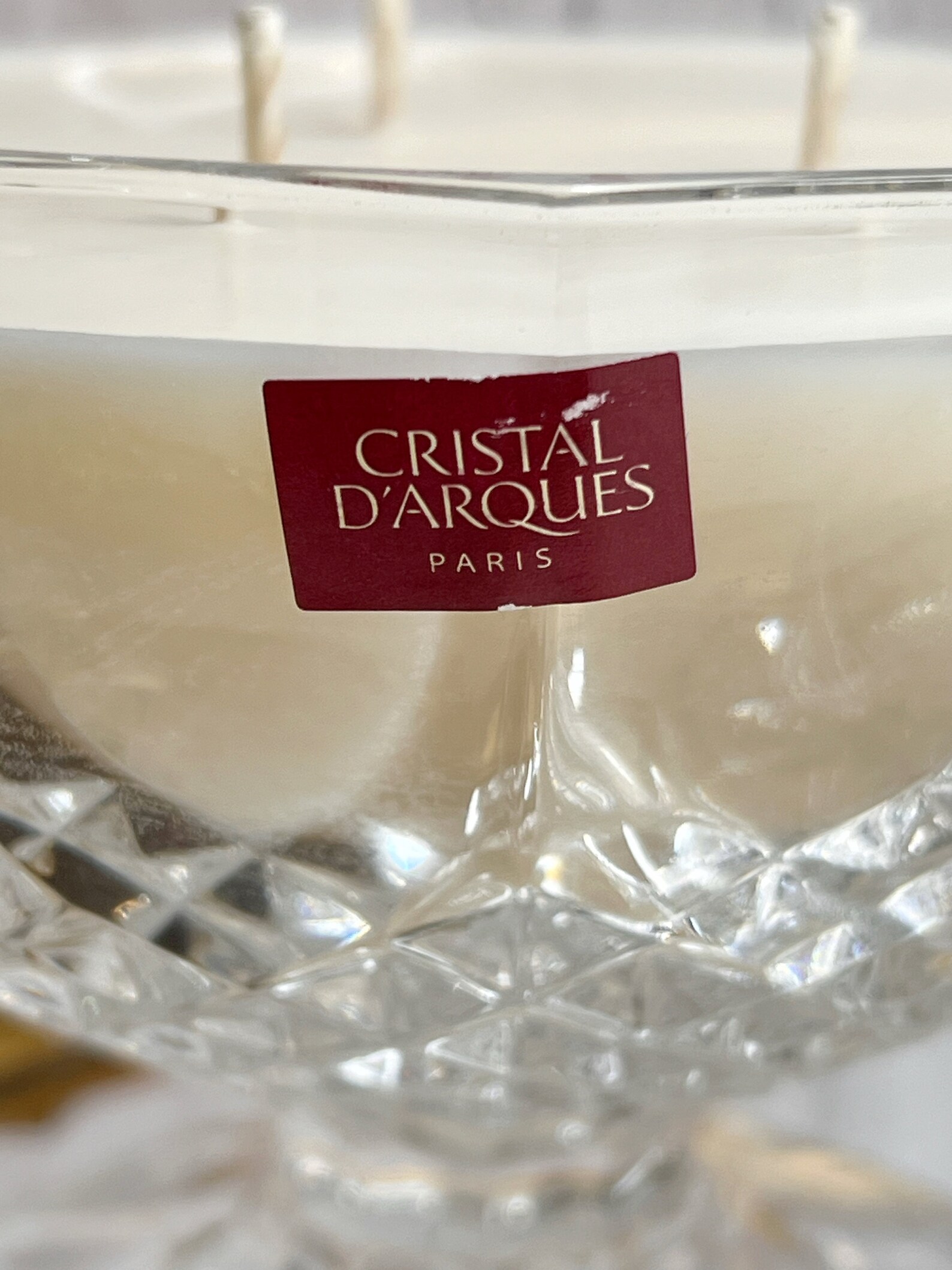 LG Vintage Candle, Crystal Cut Candle, Candy Dish, Wedding Gift - Etsy