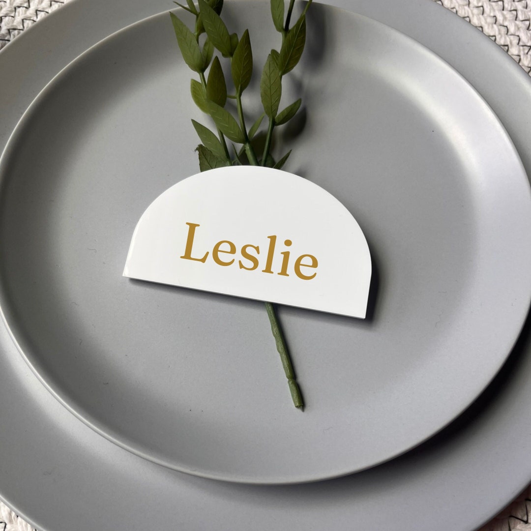 Arch Acrylic Place Card | Wedding Name Tag | Wedding Place Card | Blank ...