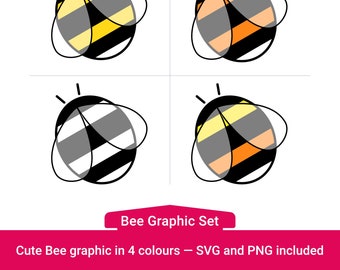 Bee Graphic | Etsy