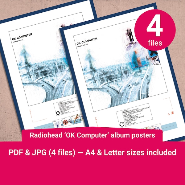 Radiohead Poster Ok Computer - Etsy