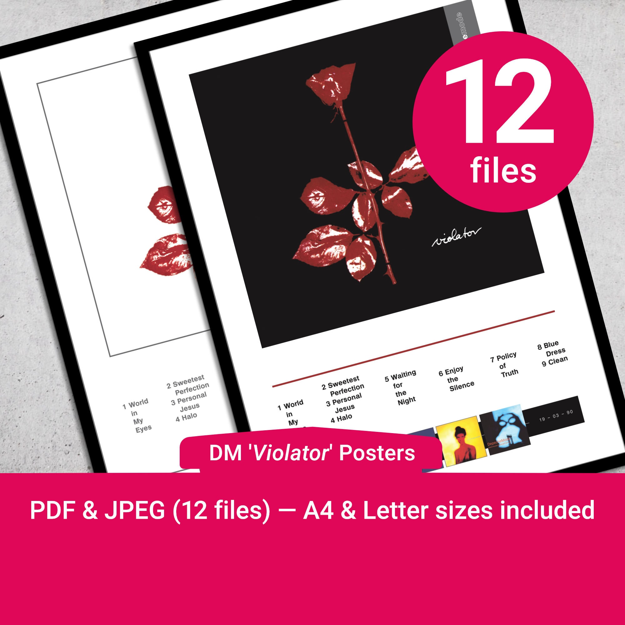 Depeche Mode 'violator' Album Posters - Etsy