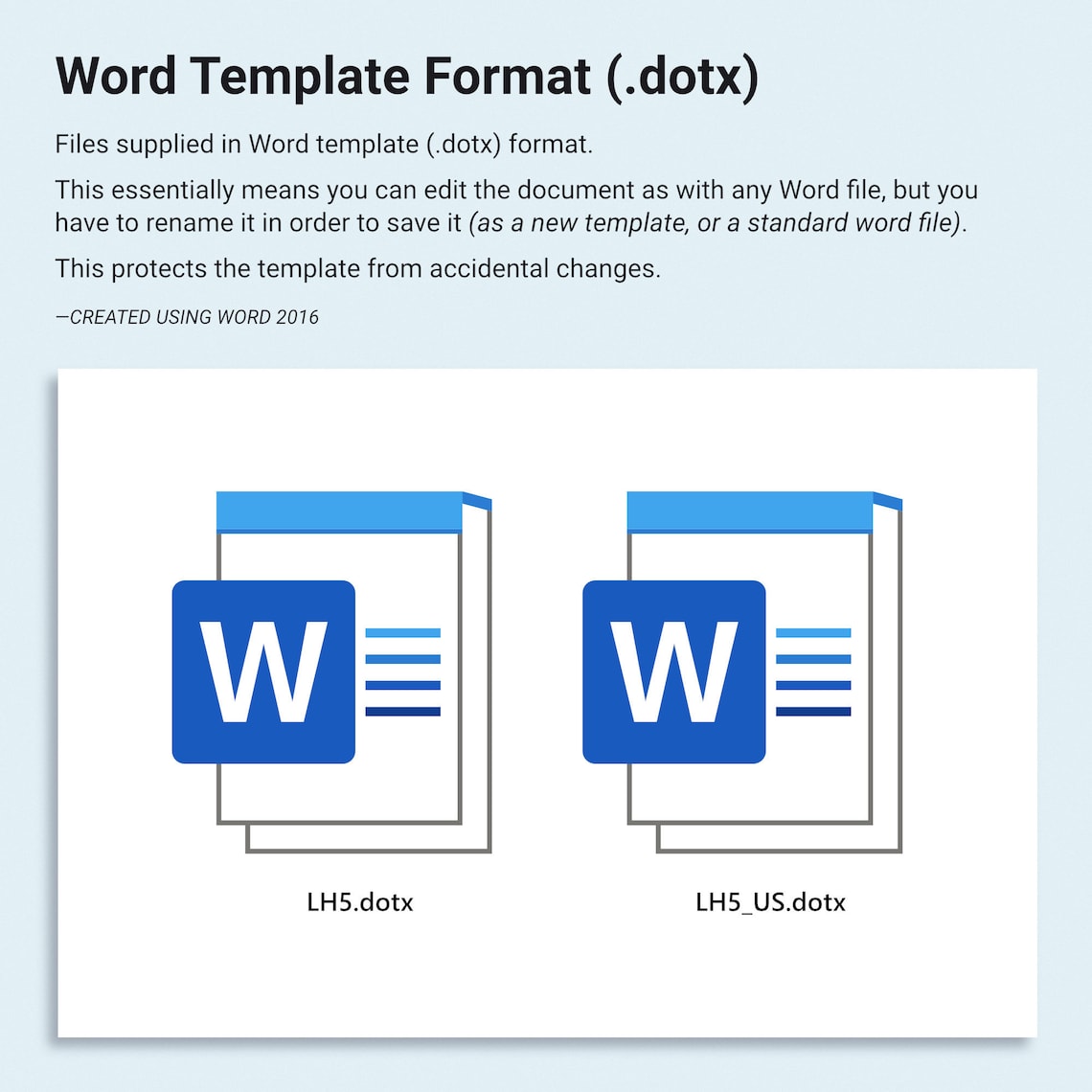 Letterhead Template for Microsoft Word. A4 and US Letter Included. Icon ...
