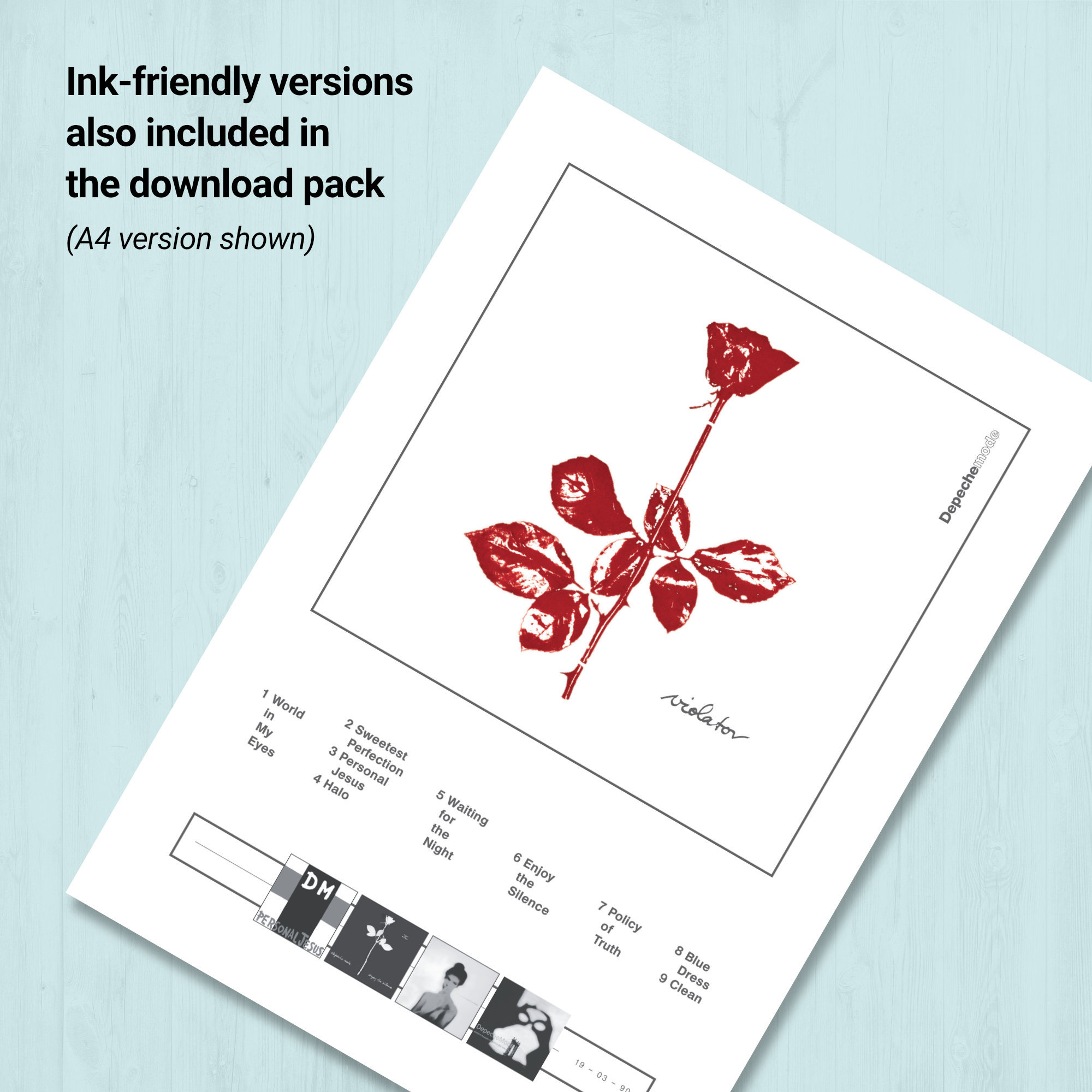 Depeche Mode 'violator' Album Posters - Etsy