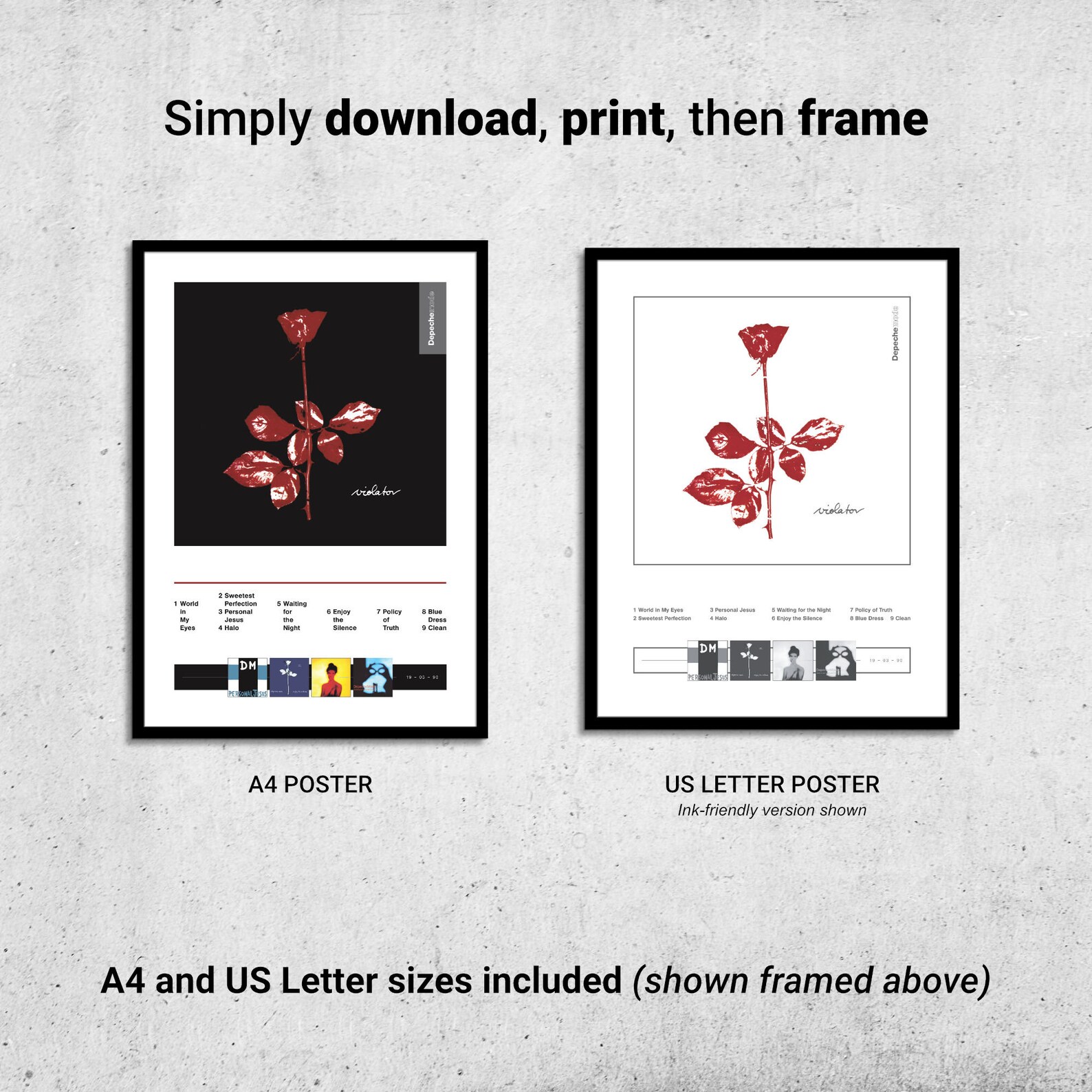 Depeche Mode 'violator' Album Posters - Etsy
