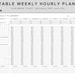 Printable Undated Hourly Weekly Planner | Undated Weekly Planner ...