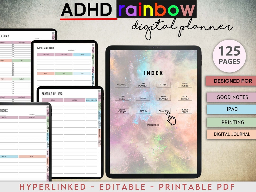Printable Self Care Planner | ADHD Planner | Adhd Planner for Adults ...