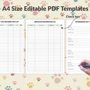 Digital Pet Care Planner | Editable Pet Planner | Printable Dog Planner ...