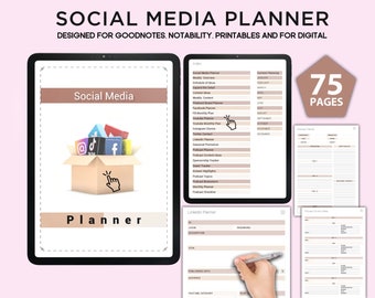 Printable Content Calendar Editable Content Planner Printable Social ...