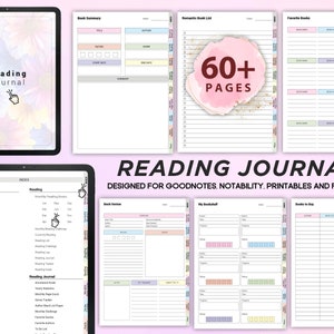Reading Planner | Printable Reading Journal | Printable Reading Log ...
