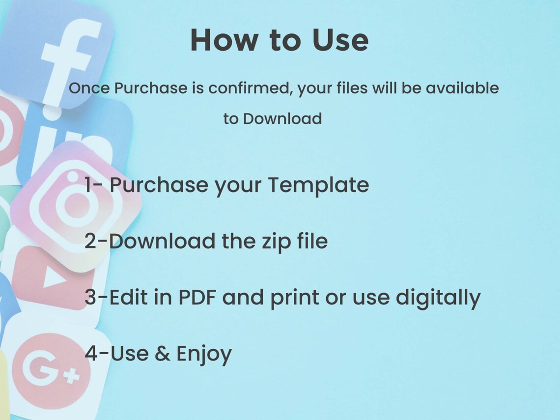 Printable Content Calendar Social Media Planner Printable Content ...