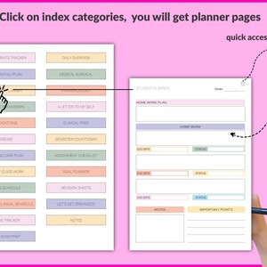 Printable Nursing Planner | Editable Nursing School Planner | Printable ...