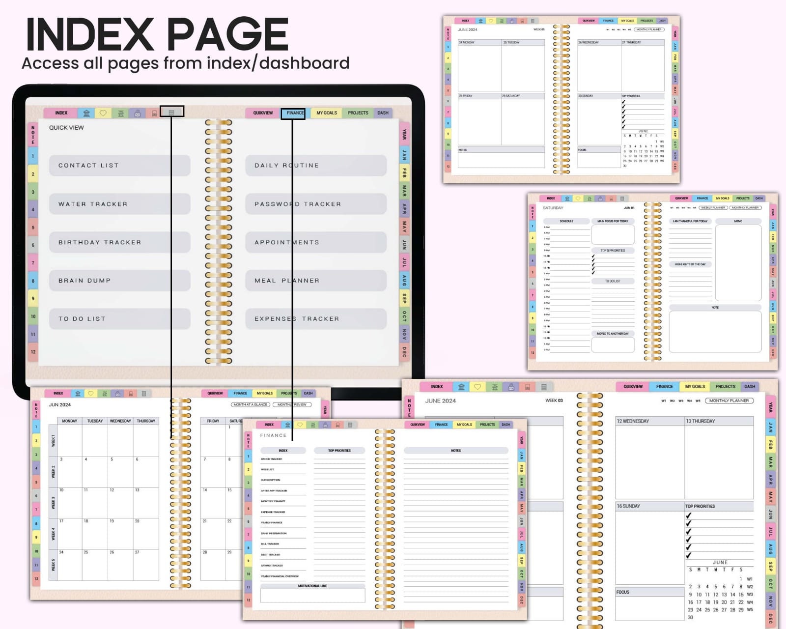 Printable Digital Planner | Ultimate Digital Planner | Printable ...