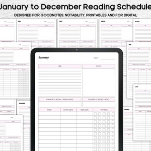 Reading Planner | Printable Reading Journal | Printable Reading Log ...