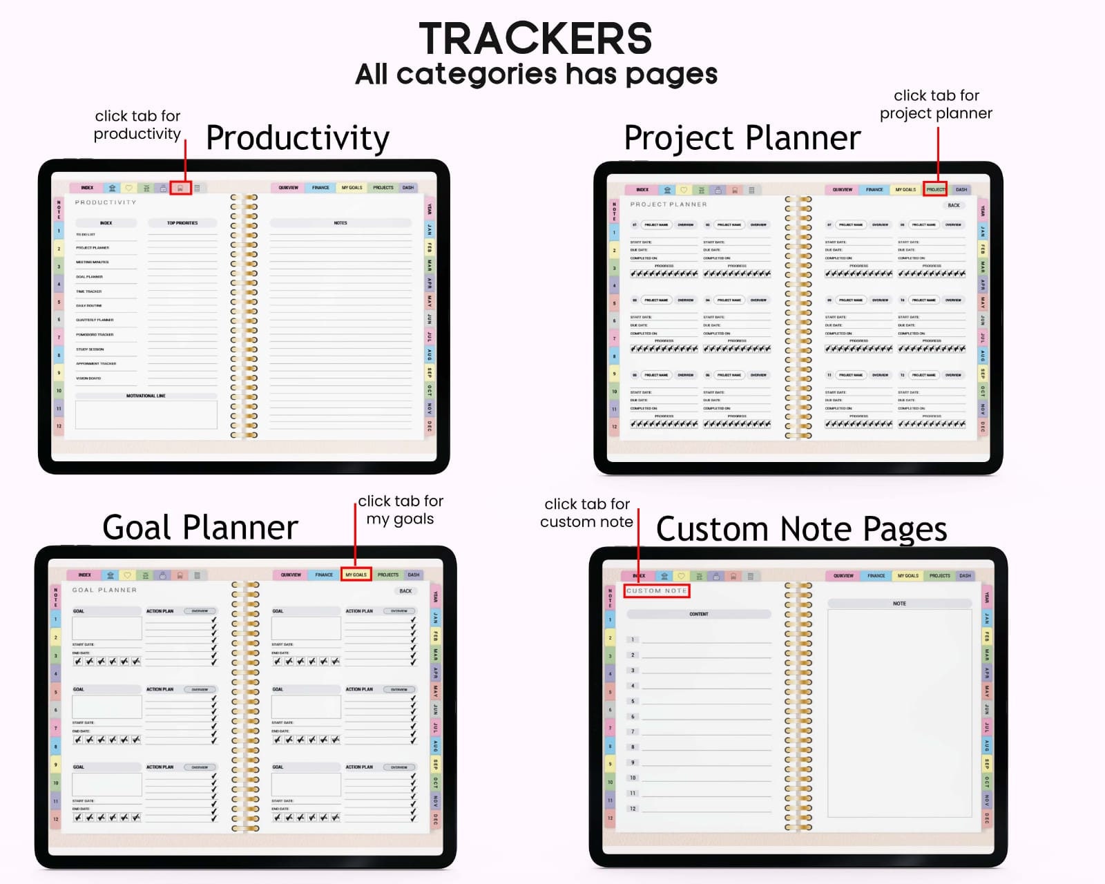 Printable Digital Planner | Ultimate Digital Planner | Printable ...