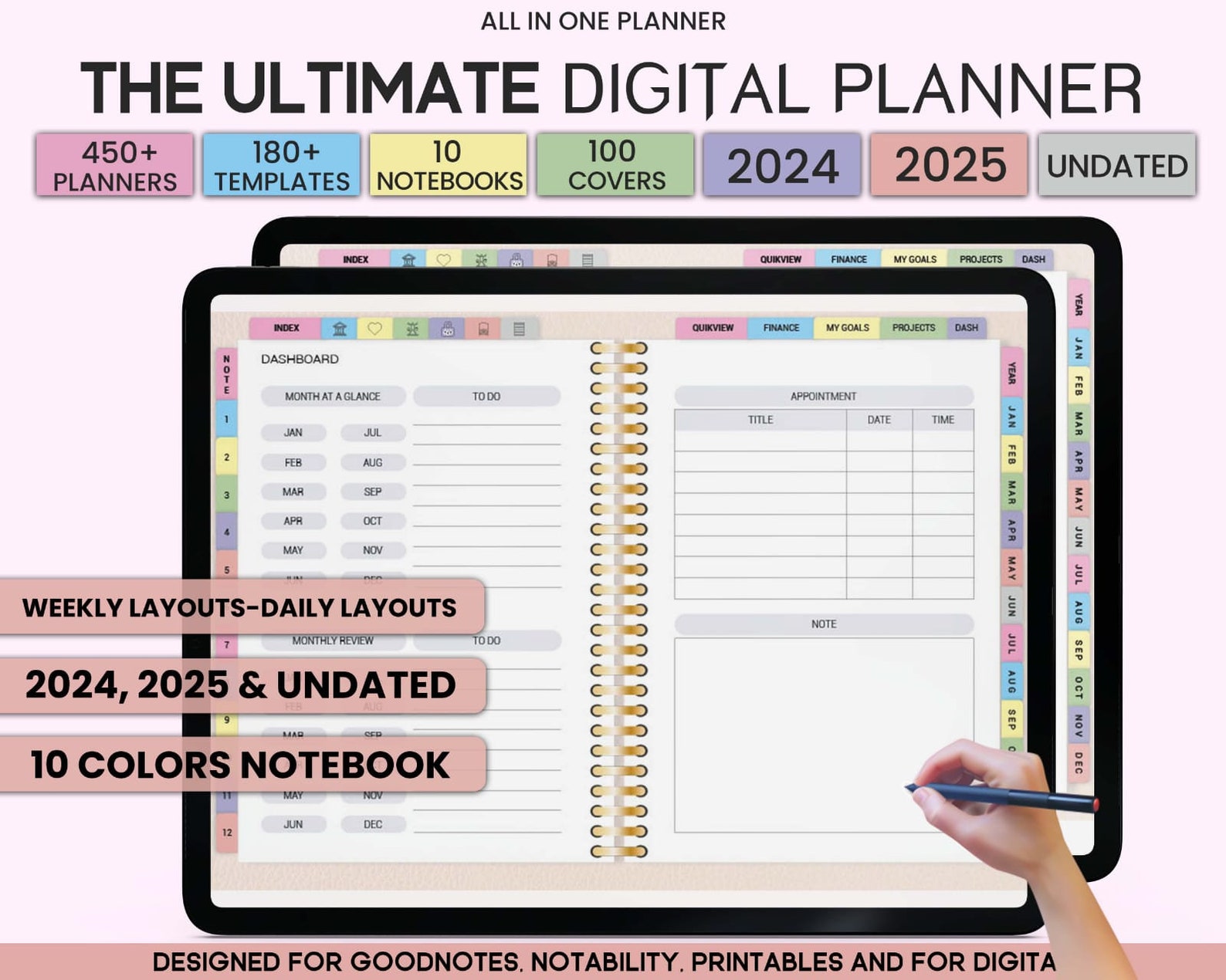 Printable Digital Planner | Ultimate Digital Planner | Printable ...