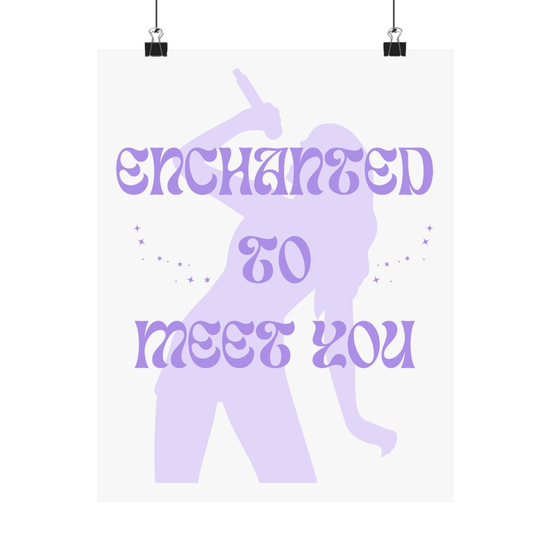 Taylor Swift Enchanted Poster - Etsy