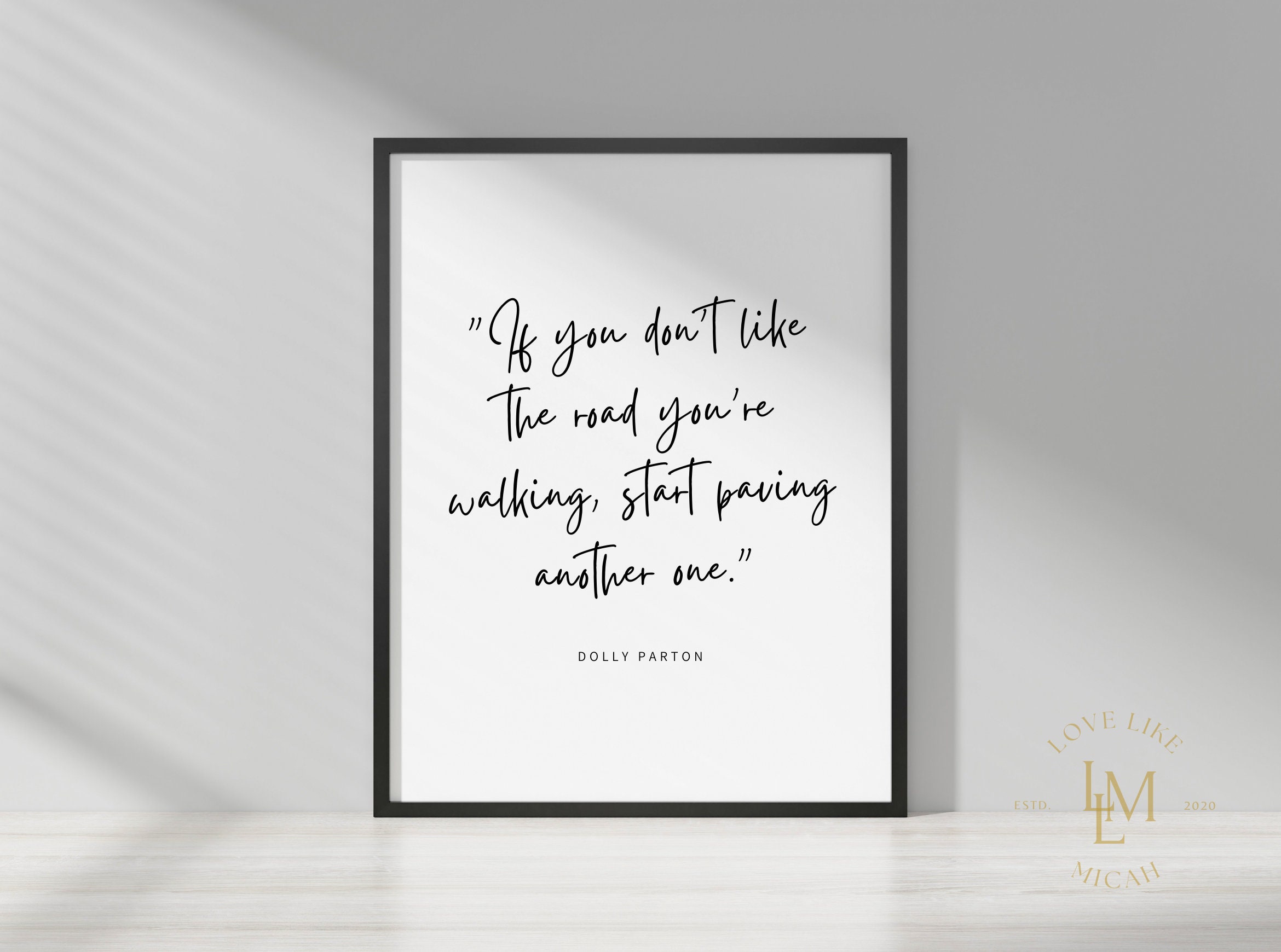 Road Dolly Parton Quote Poster, Dolly Parton, Texas Art, Home Decor ...