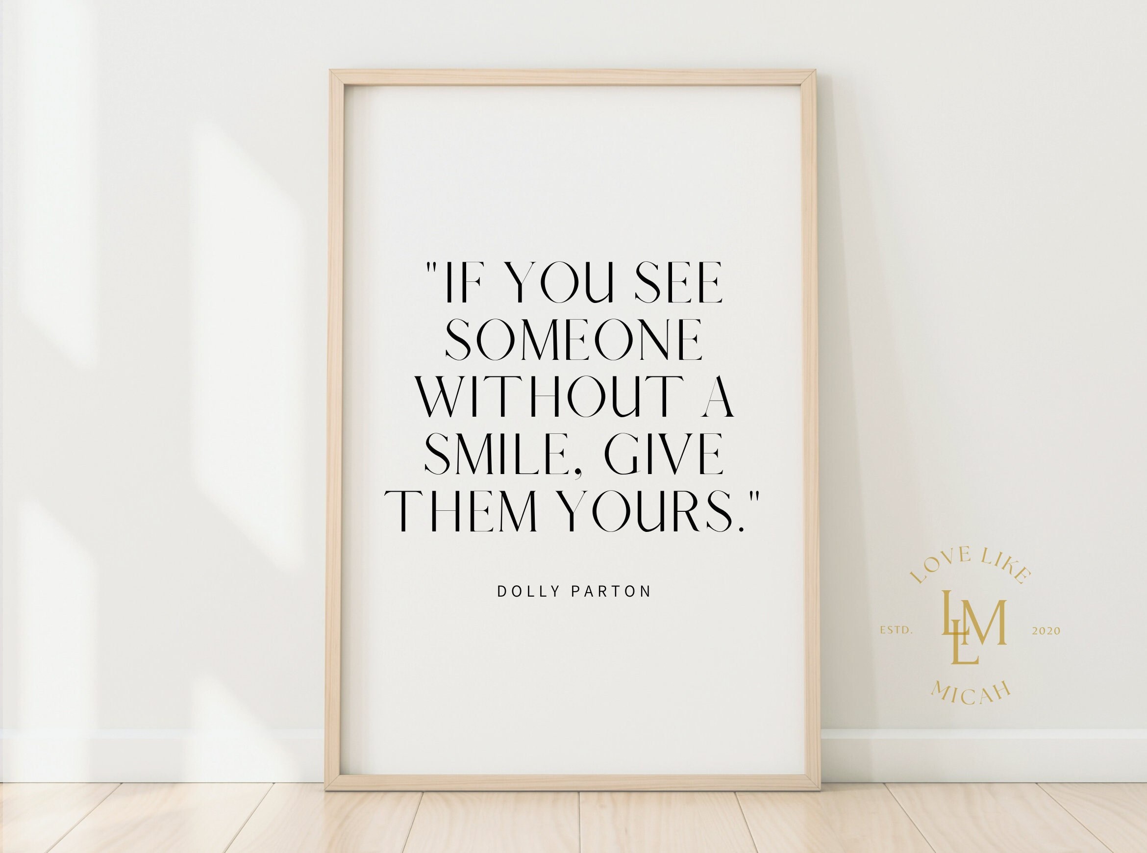 Smile Dolly Parton Quote Poster, Dolly Parton, Texas Art, Home Decor ...