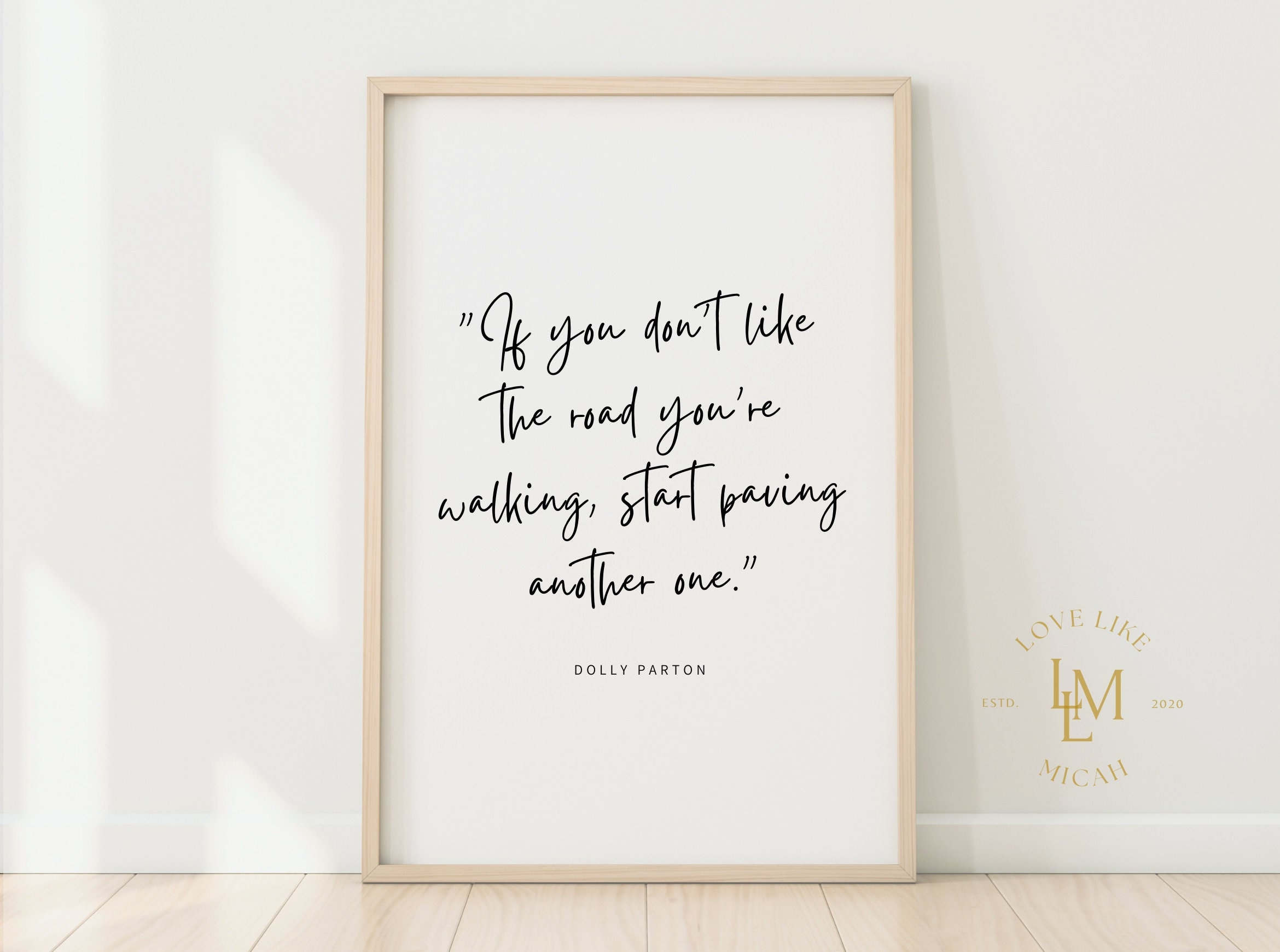 Road Dolly Parton Quote Poster, Dolly Parton, Texas Art, Home Decor ...