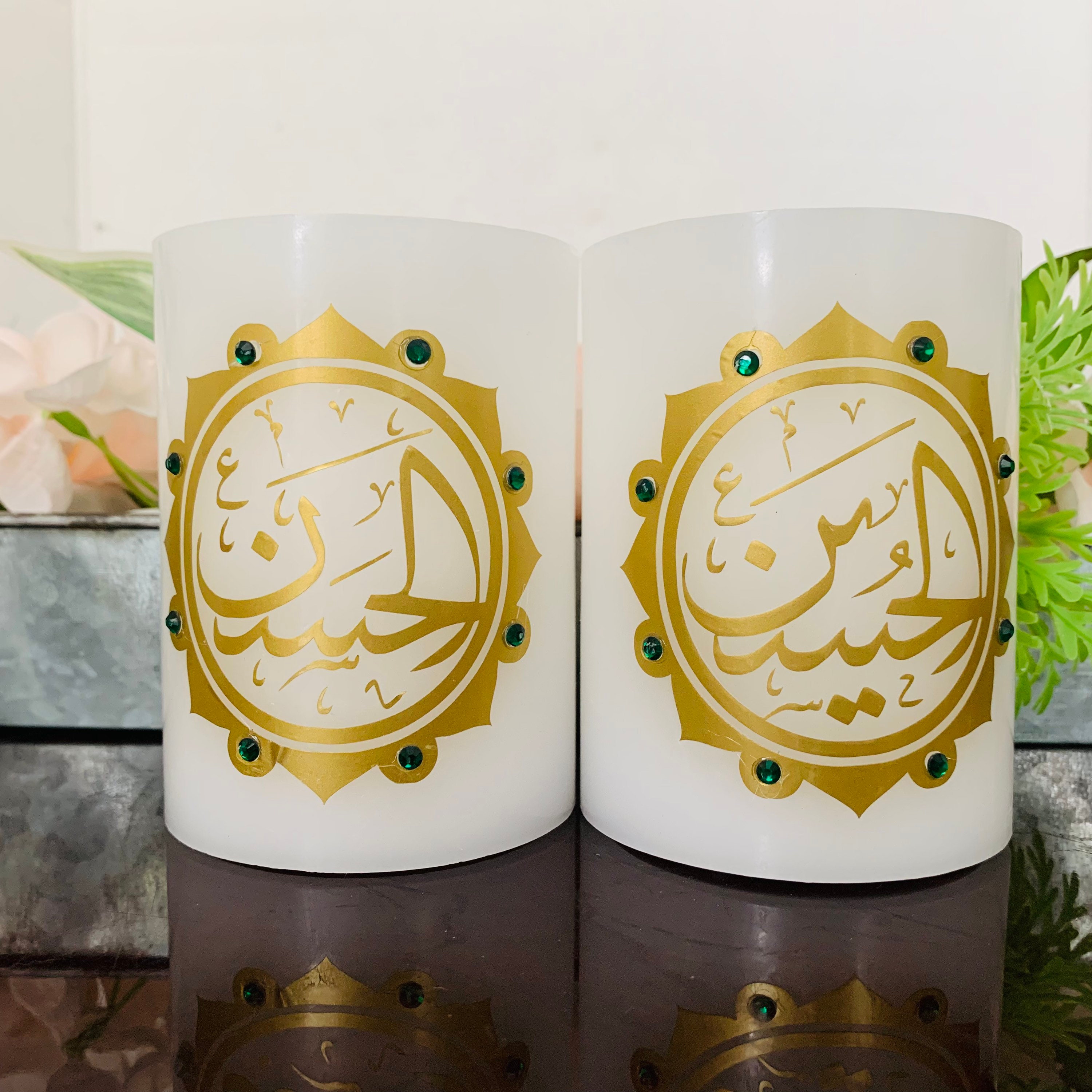 Panjatan Candles, Islamic Candles, Led Pillar Candles, Shia Candles - Etsy