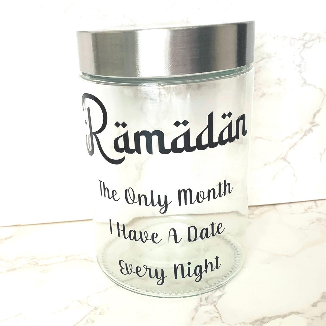 Ramadan Dates Jar, Ramadan Decor, Ramadan Gift, Islamic Gift - Etsy