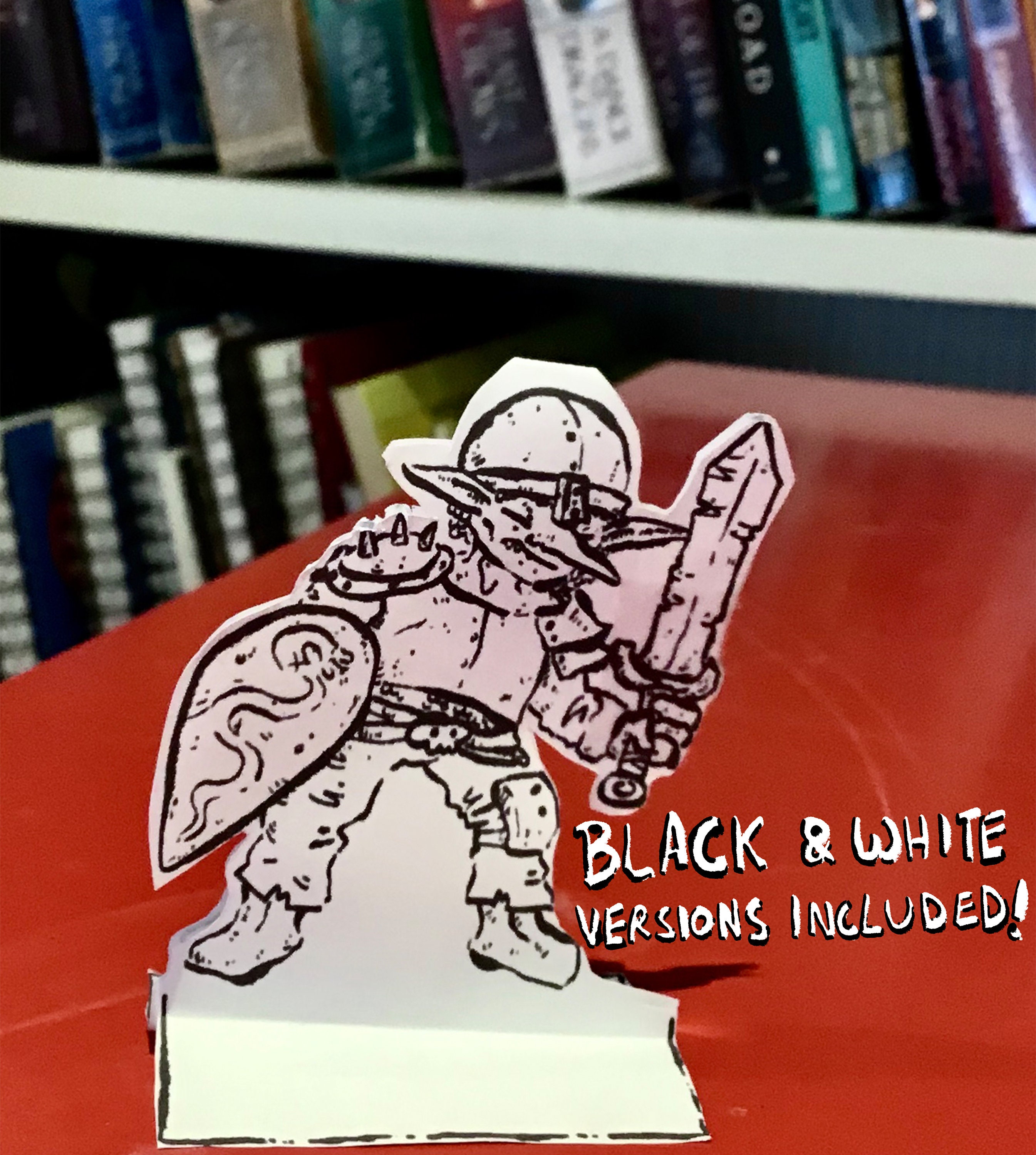 Printable Illustrated Mini Figures Goblin Pack D&D Paper - Etsy