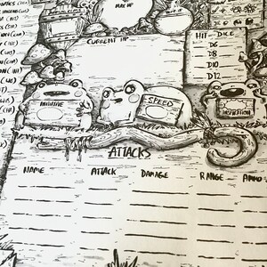 Nature Illustrated Dnd Character Sheet Printable 5e - Etsy Canada