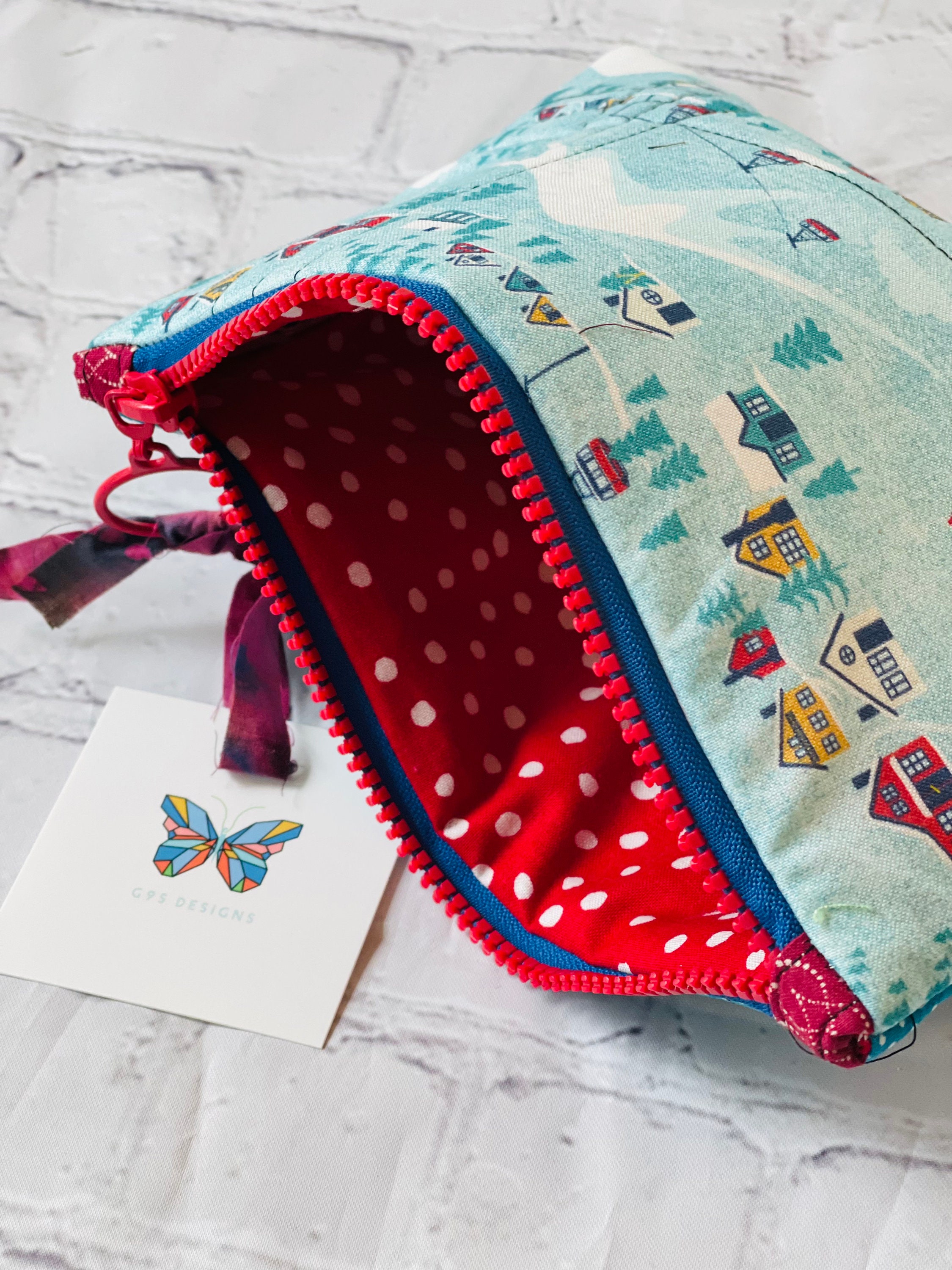 Snow Ski Zipper Pouch - Etsy