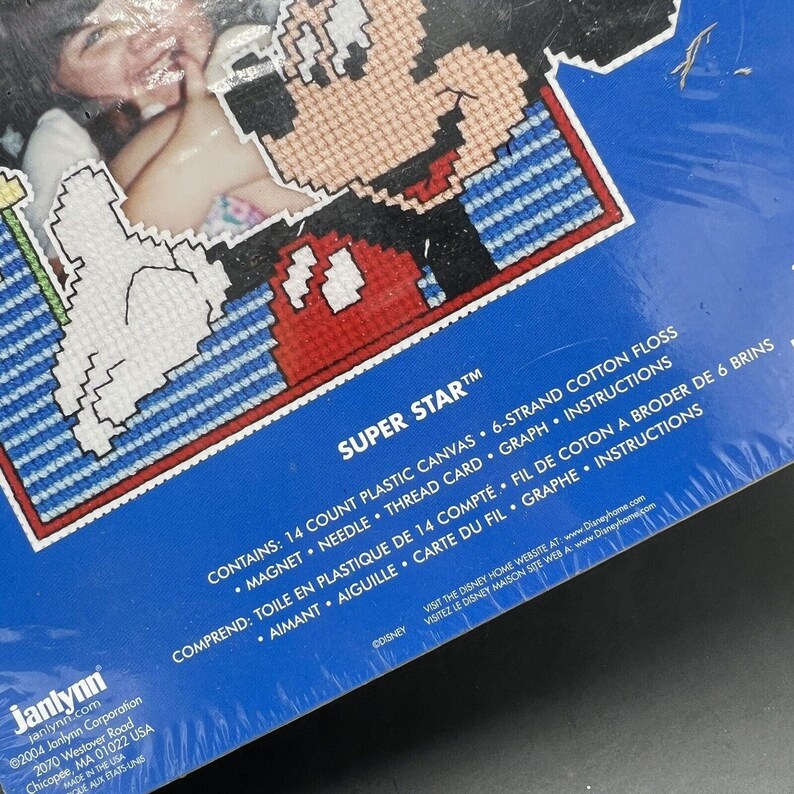 Mickey Mouse Picture Frame Cross Stitch Kit (janlynn + Disney) Super ...