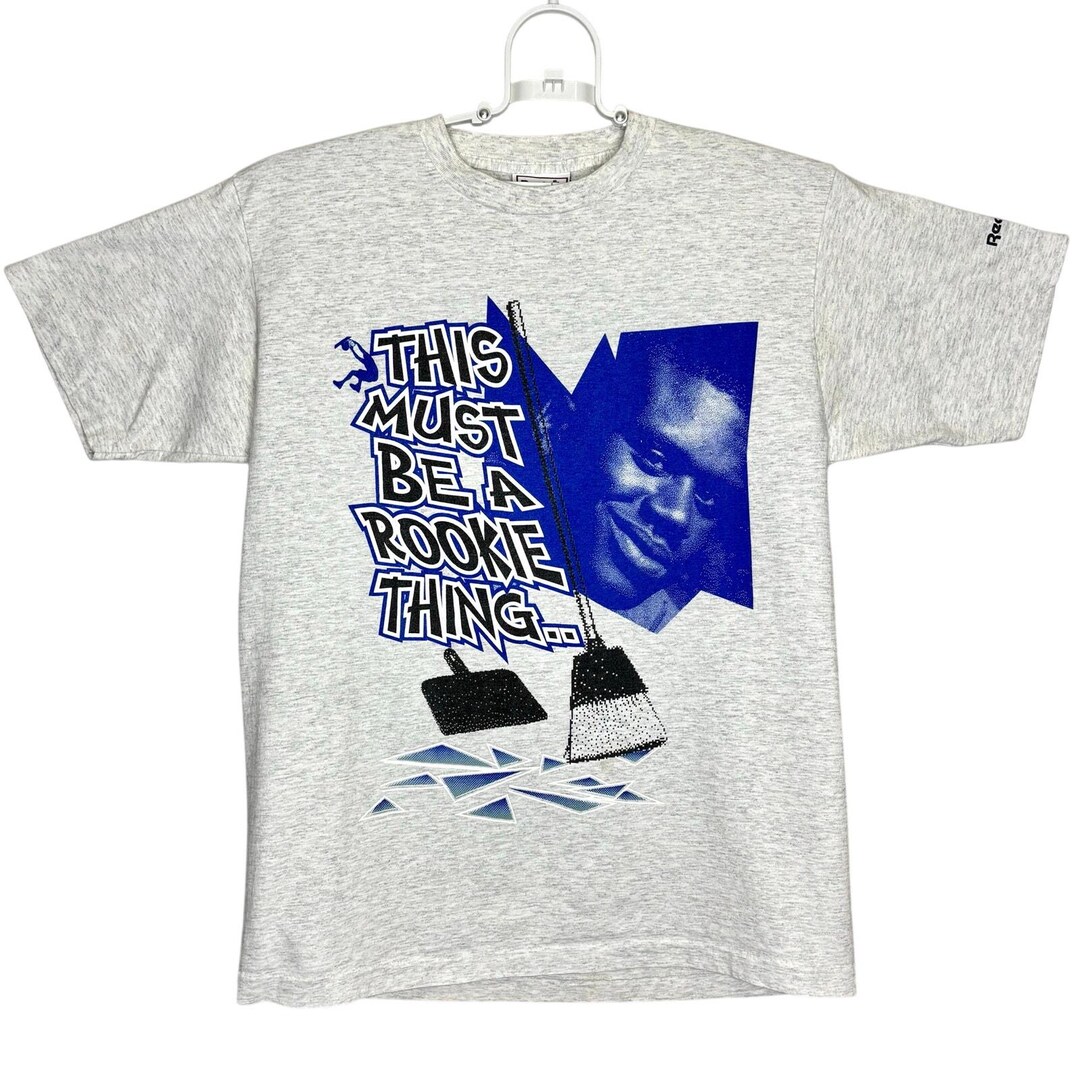 Vintage 90s Shaq T-shirt L Large Must Be a Rookie Thing Reebok ...