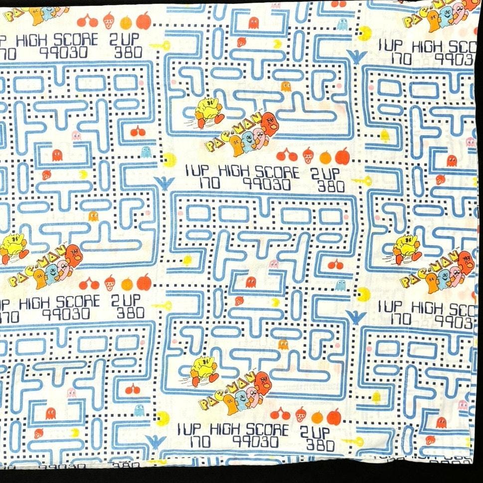Vintage Pac Man Pillowcase Retro Video Game Character Ghosts Single ...