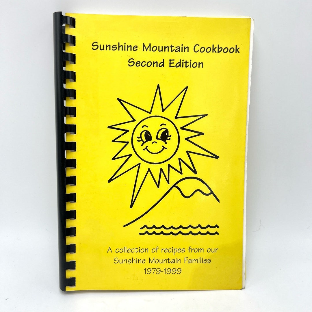 Sunshine Mountain Cookbook Vintage 90s 1999 Kent Washington Christian ...