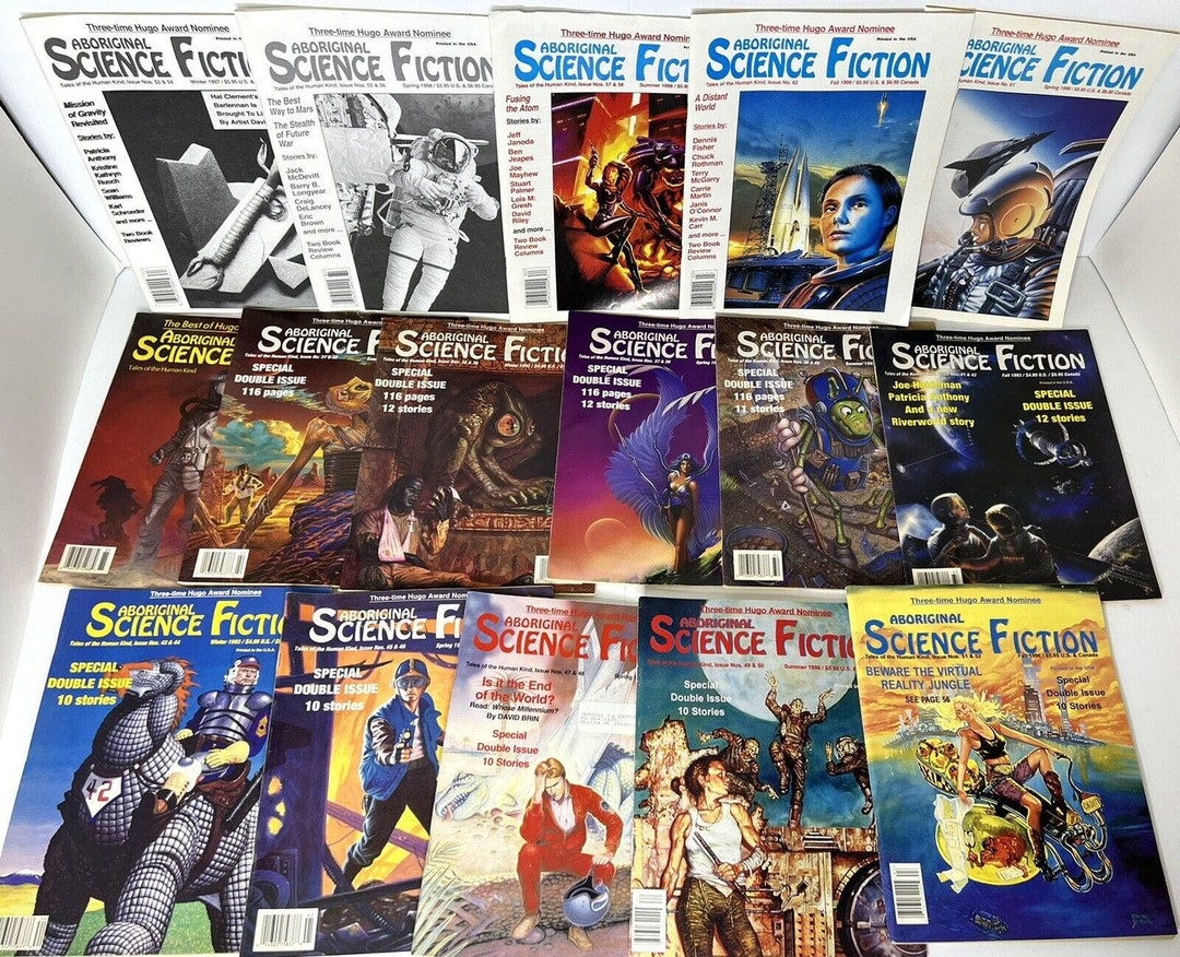 Aboriginal Science Fiction Magazine Lot of 16 Editions 1988 1992-1999 ...
