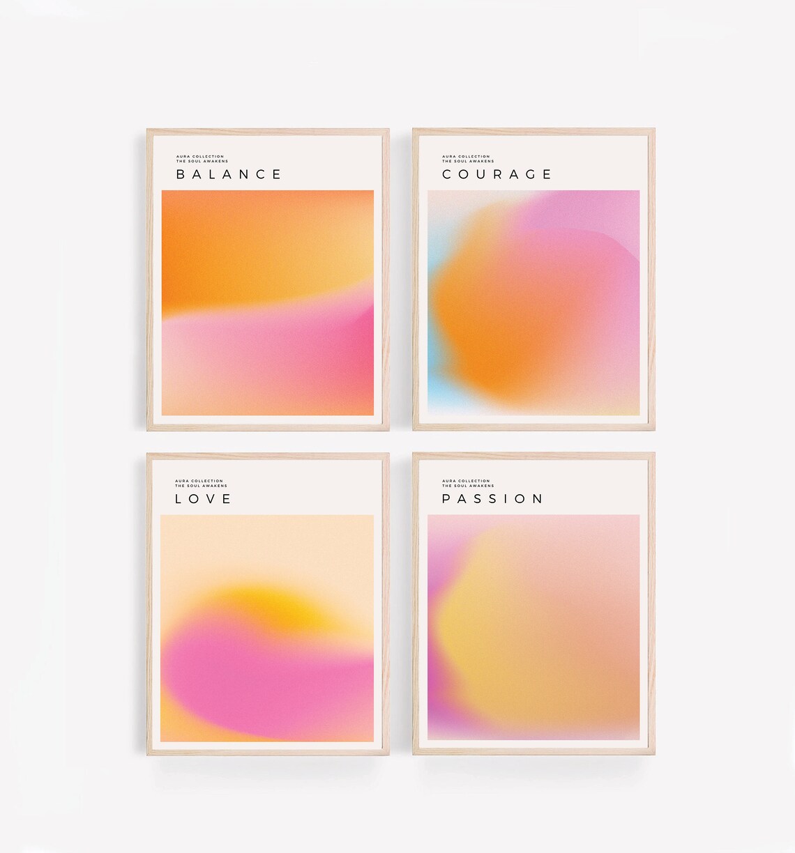 Aura Collection Instant Download Print Series Set of 4 | Etsy